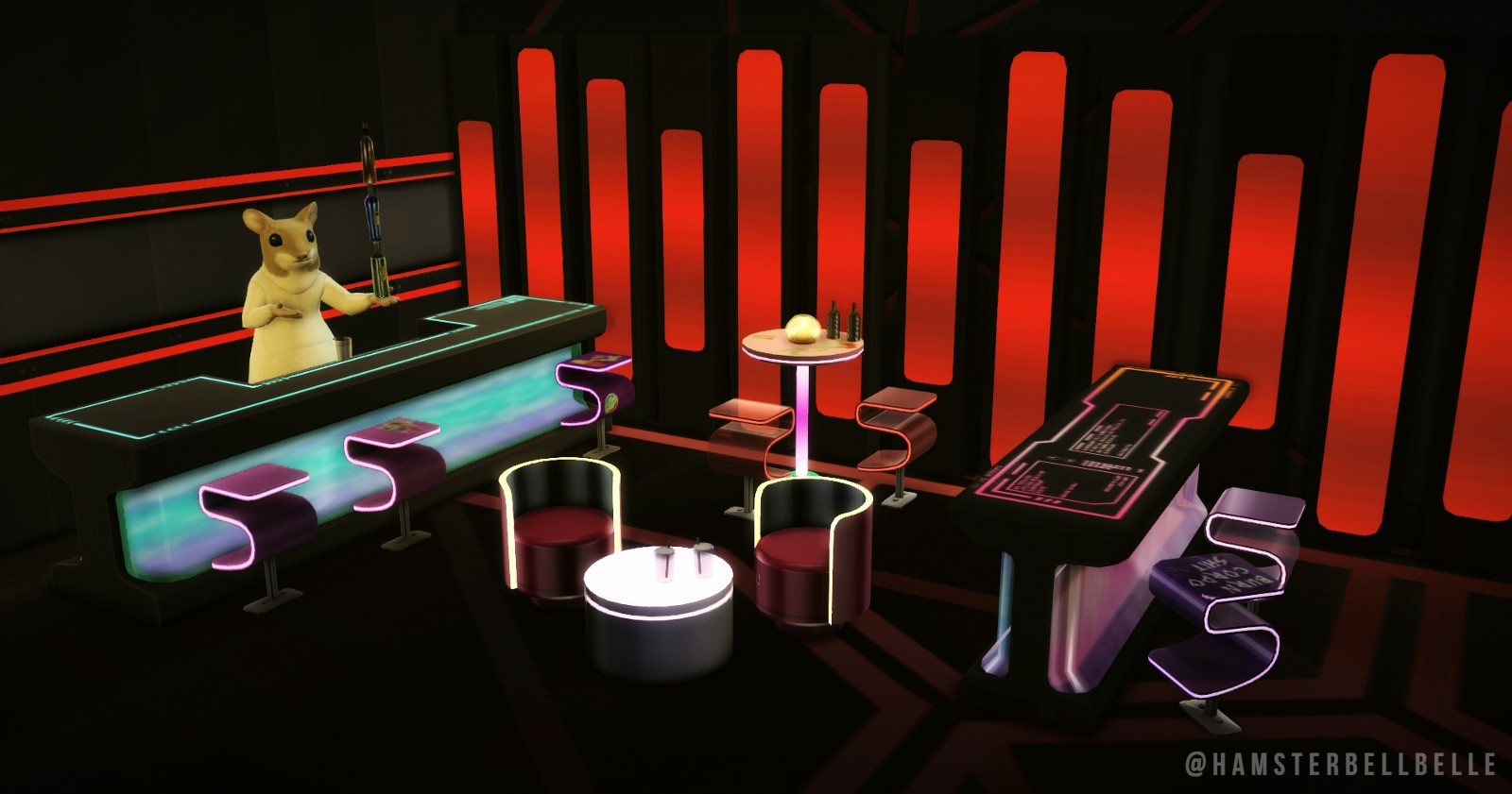 Cyberpunk Neon Club Set - Gallery - The Sims 4 Build / Buy - CurseForge