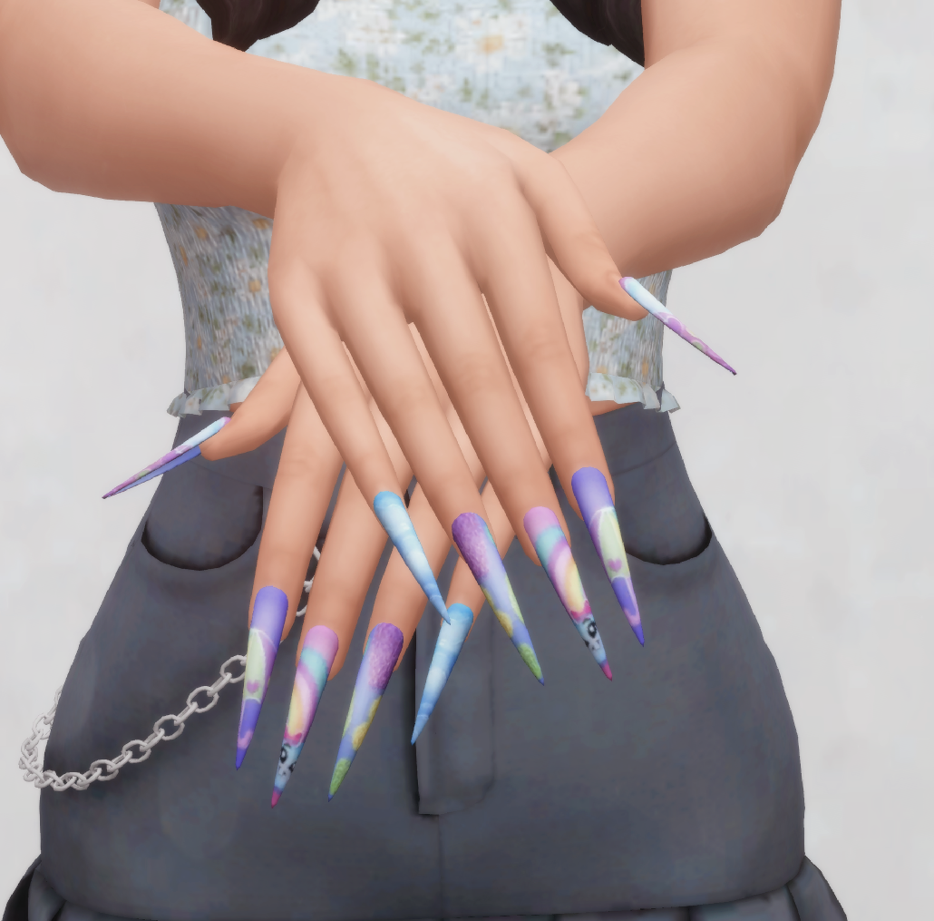 Nails Set N027 - Screenshots - The Sims 4 Create a Sim - CurseForge
