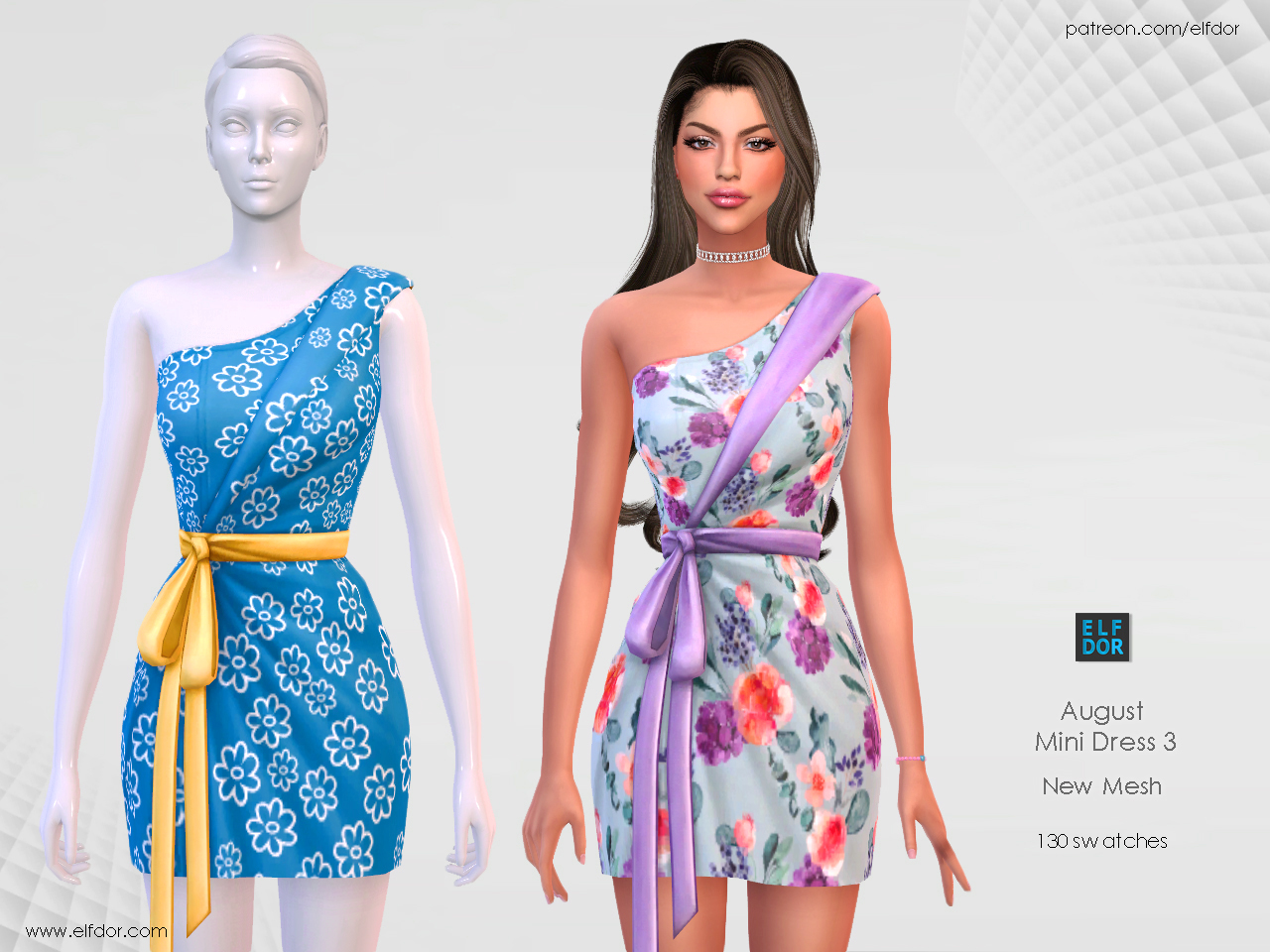August Mini Dress 3 - Gallery - The Sims 4 Create a Sim - CurseForge