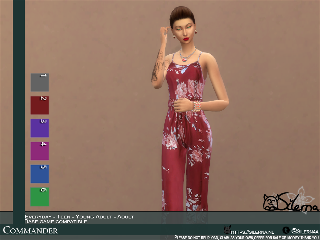 Commander Jumpsuit - Gallery - The Sims 4 Create a Sim - CurseForge