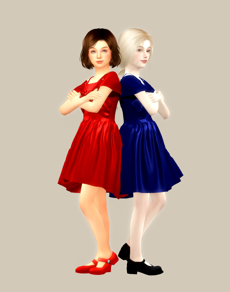 [simna] Rosalie Dress-Child version - Gallery - The Sims 4 Create a Sim ...
