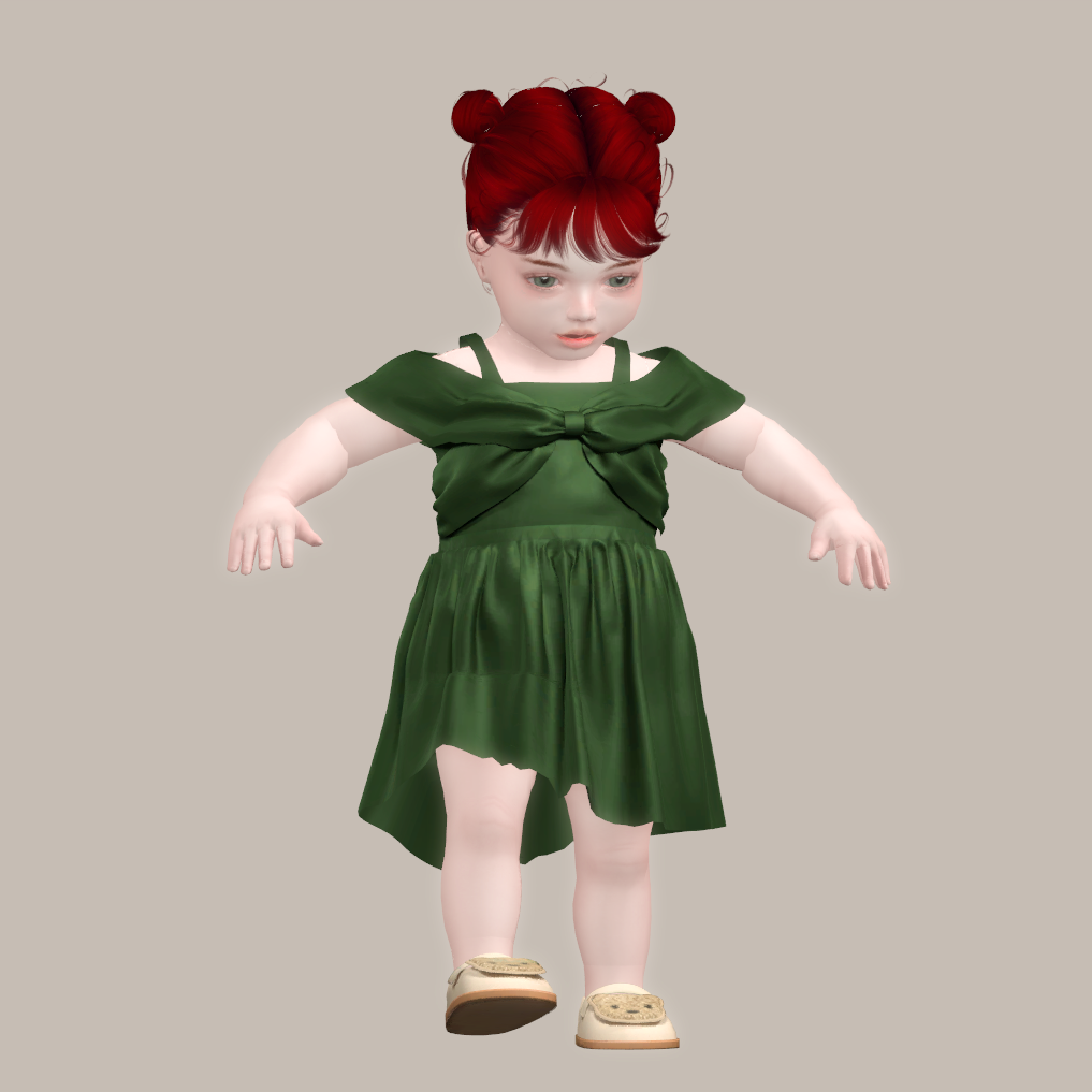 [simna] Rosalie Dress-Infant version - Gallery - The Sims 4 Create a ...