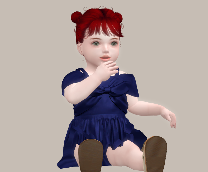 [simna] Rosalie Dress-Infant version - Gallery - The Sims 4 Create a ...