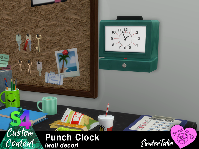 Punch Clock Wall Decor - Gallery - The Sims 4 Build / Buy - CurseForge