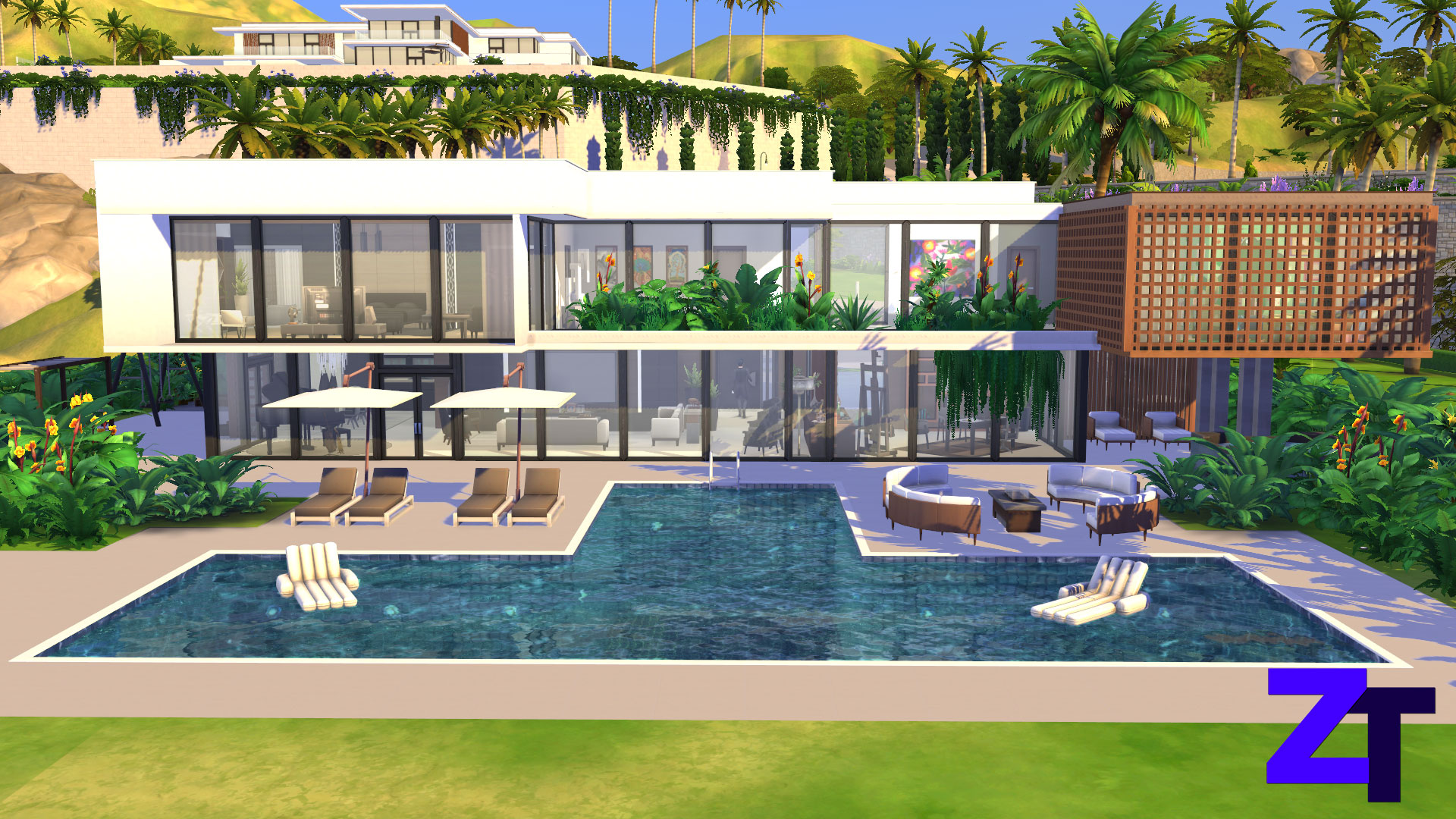ZT Modern Mansion I - Gallery - The Sims 4 Rooms / Lots - CurseForge