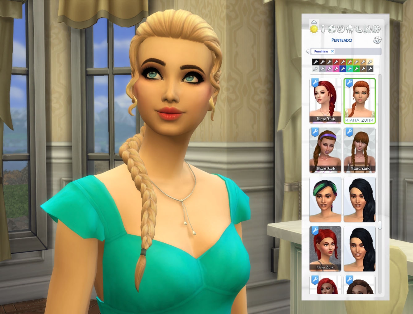 Angela Braid Screenshots - Create a Sim - The Sims 4