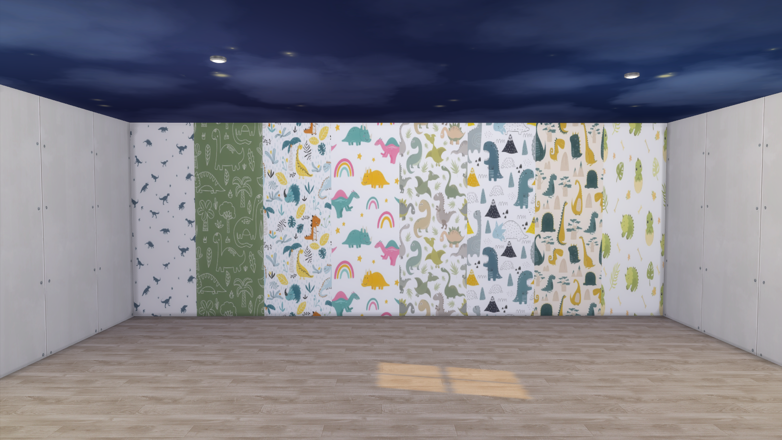 Dinosaur Wallpaper Murals - Gallery - The Sims 4 Build / Buy - CurseForge