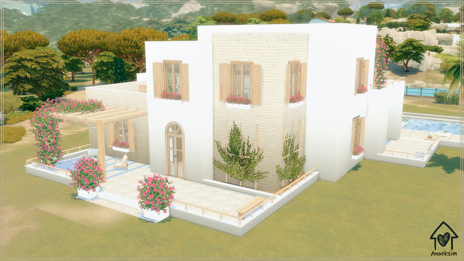 Modern Greek House - Gallery - The Sims 4 Rooms / Lots - CurseForge