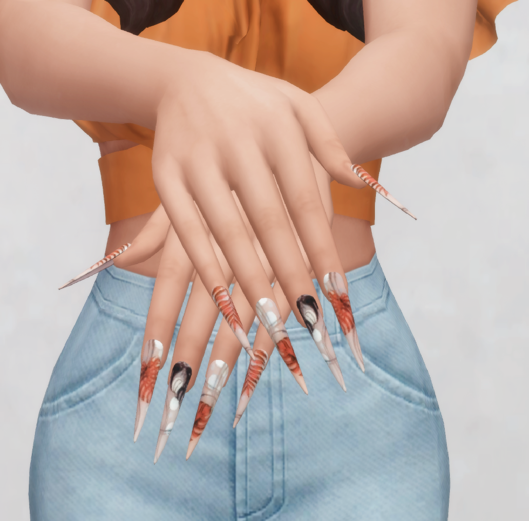 Nails Set N030 - Gallery - The Sims 4 Create a Sim - CurseForge