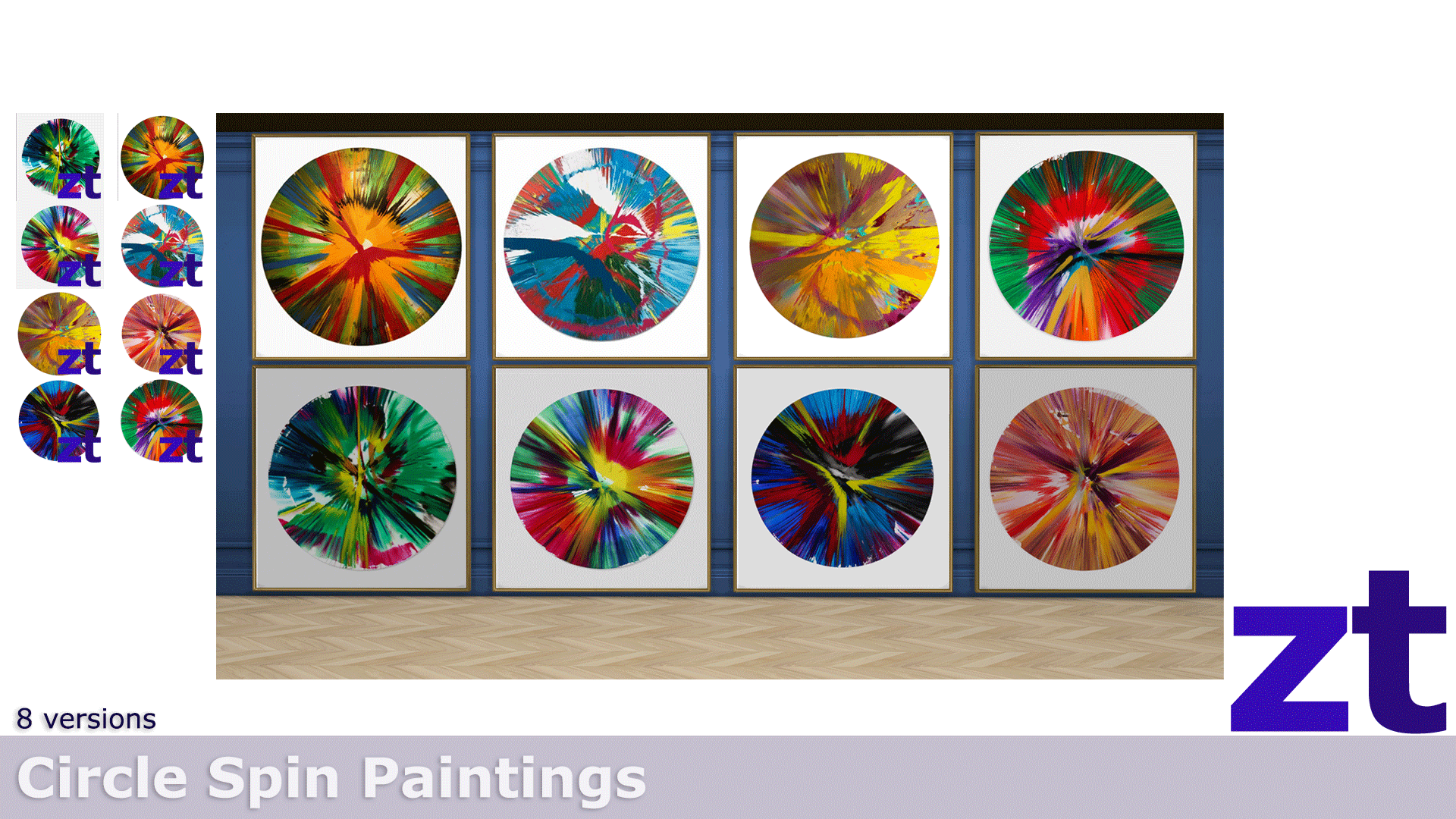 ZT Circle Spin Paintings - Gallery - The Sims 4 Build / Buy - CurseForge