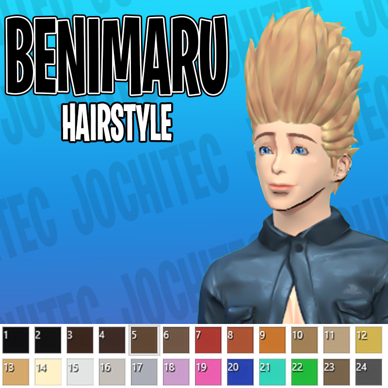 Benimaru hairstyle by Jochi - Gallery - The Sims 4 Create a Sim ...