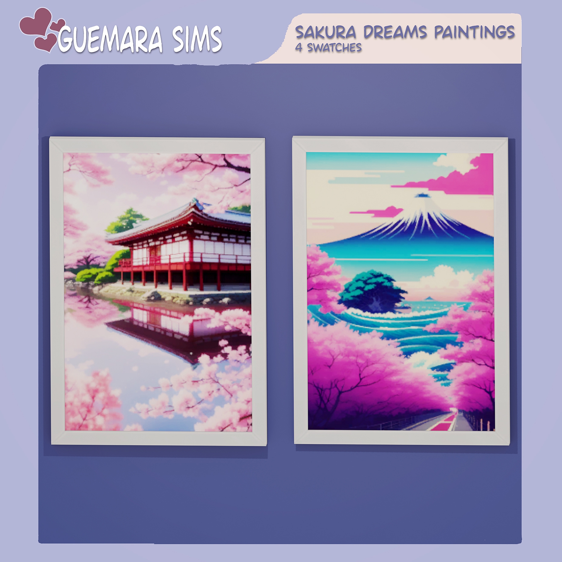 Sakura Dreams (Paintings) - Gallery - The Sims 4 Build / Buy - CurseForge