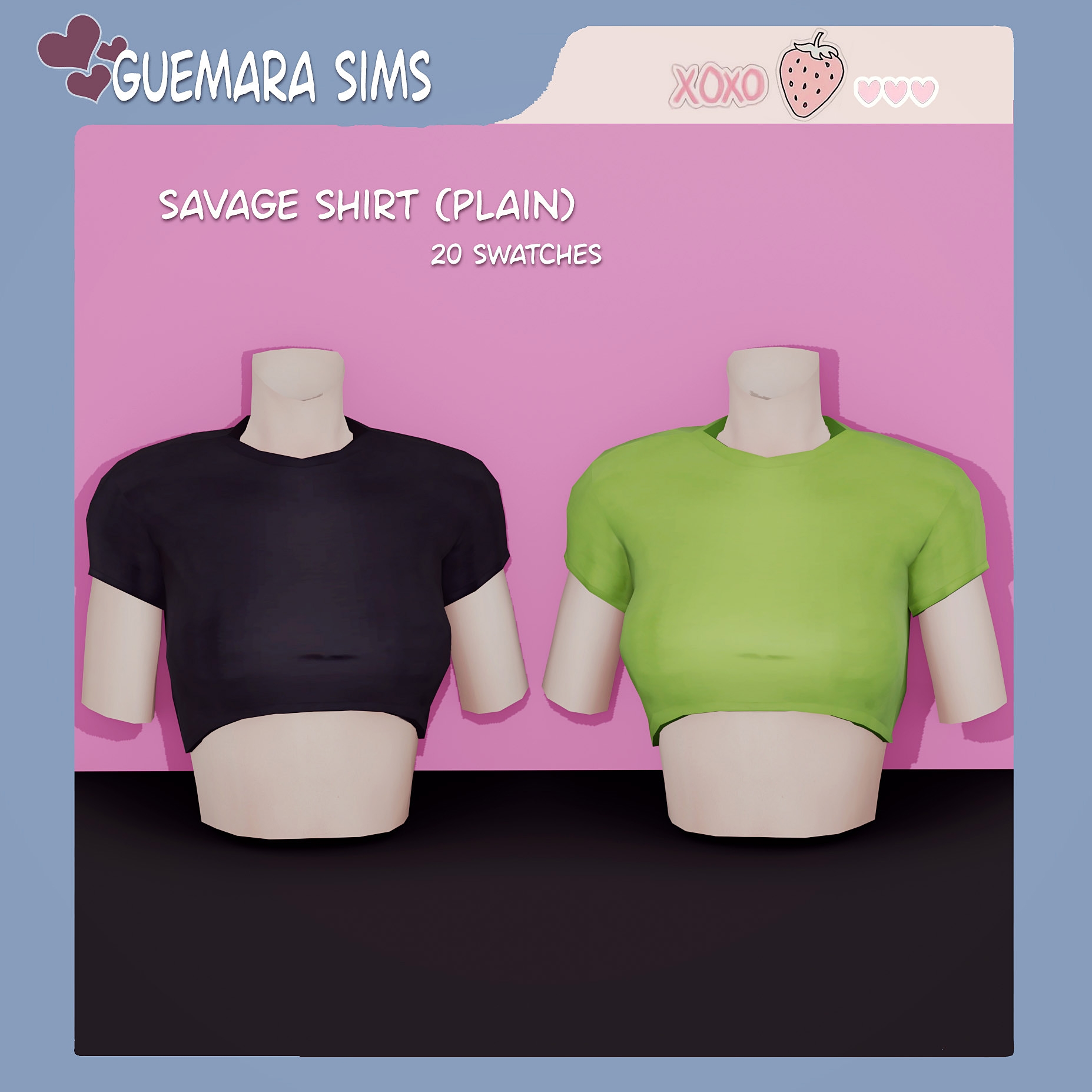 Savage top (Plain) - Gallery - The Sims 4 Create a Sim - CurseForge