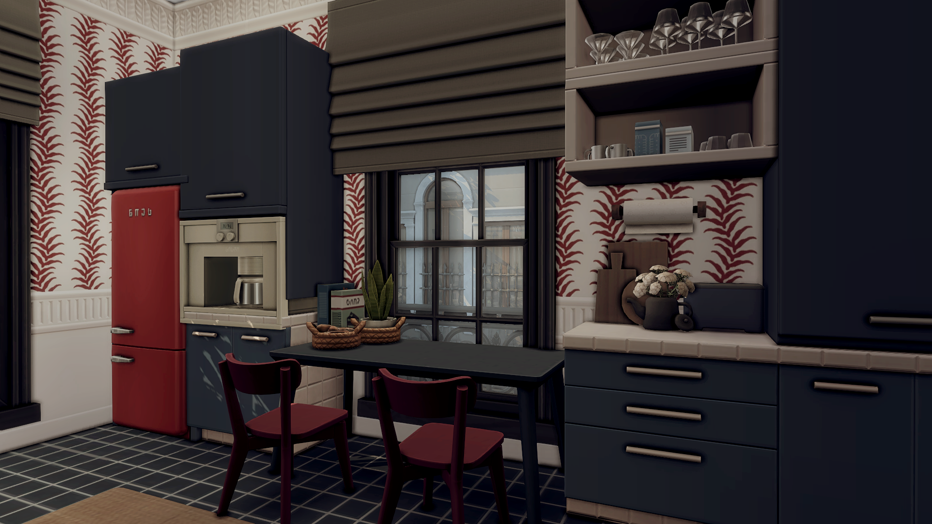 Red and blue kitchen - Gallery - The Sims 4 Rooms / Lots - CurseForge