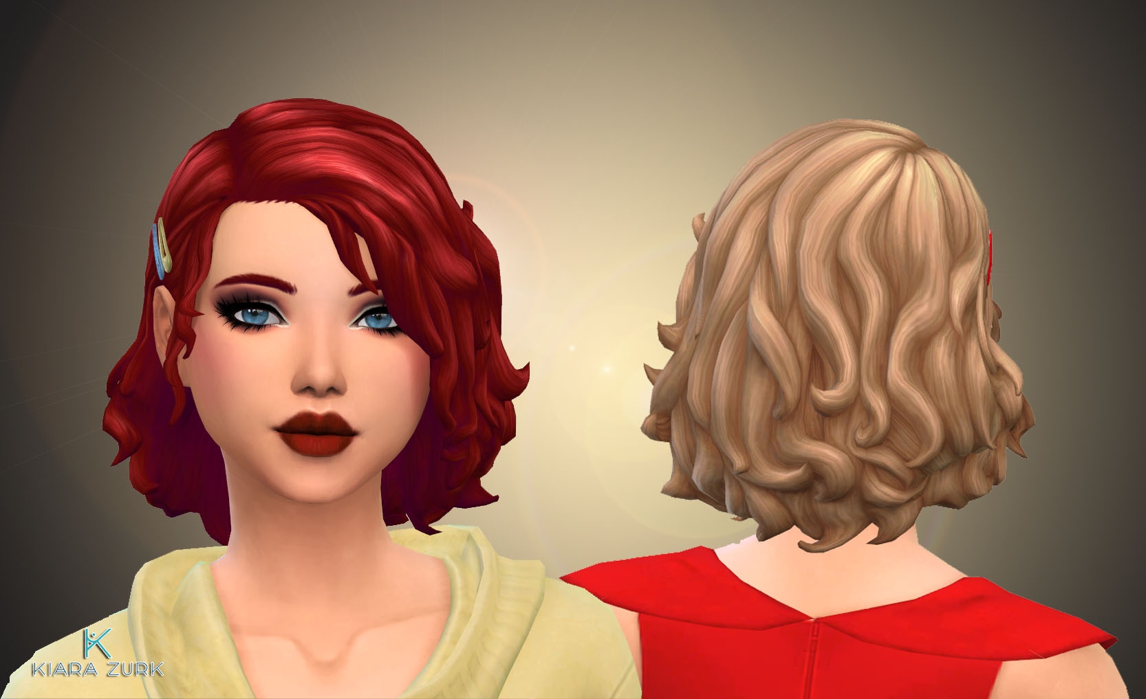 Peggy Hairstyle + Clips - Gallery - The Sims 4 Create a Sim - CurseForge