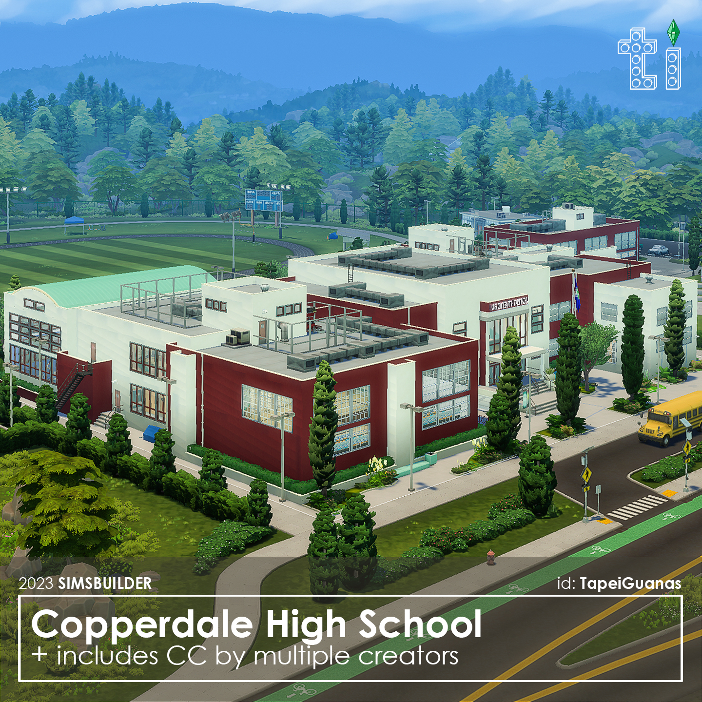 TapeiGuanas - Copperdale High School - Gallery - The Sims 4 Rooms ...