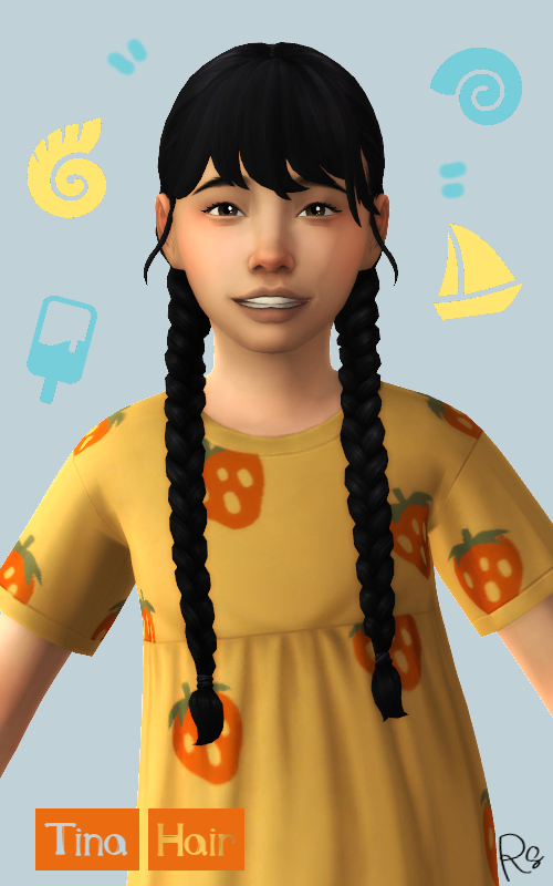 Tina Hair For Kids - Gallery - The Sims 4 Create a Sim - CurseForge