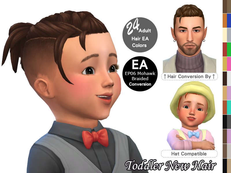 Mohawk Braided Hair Set - Gallery - The Sims 4 Create a Sim - CurseForge