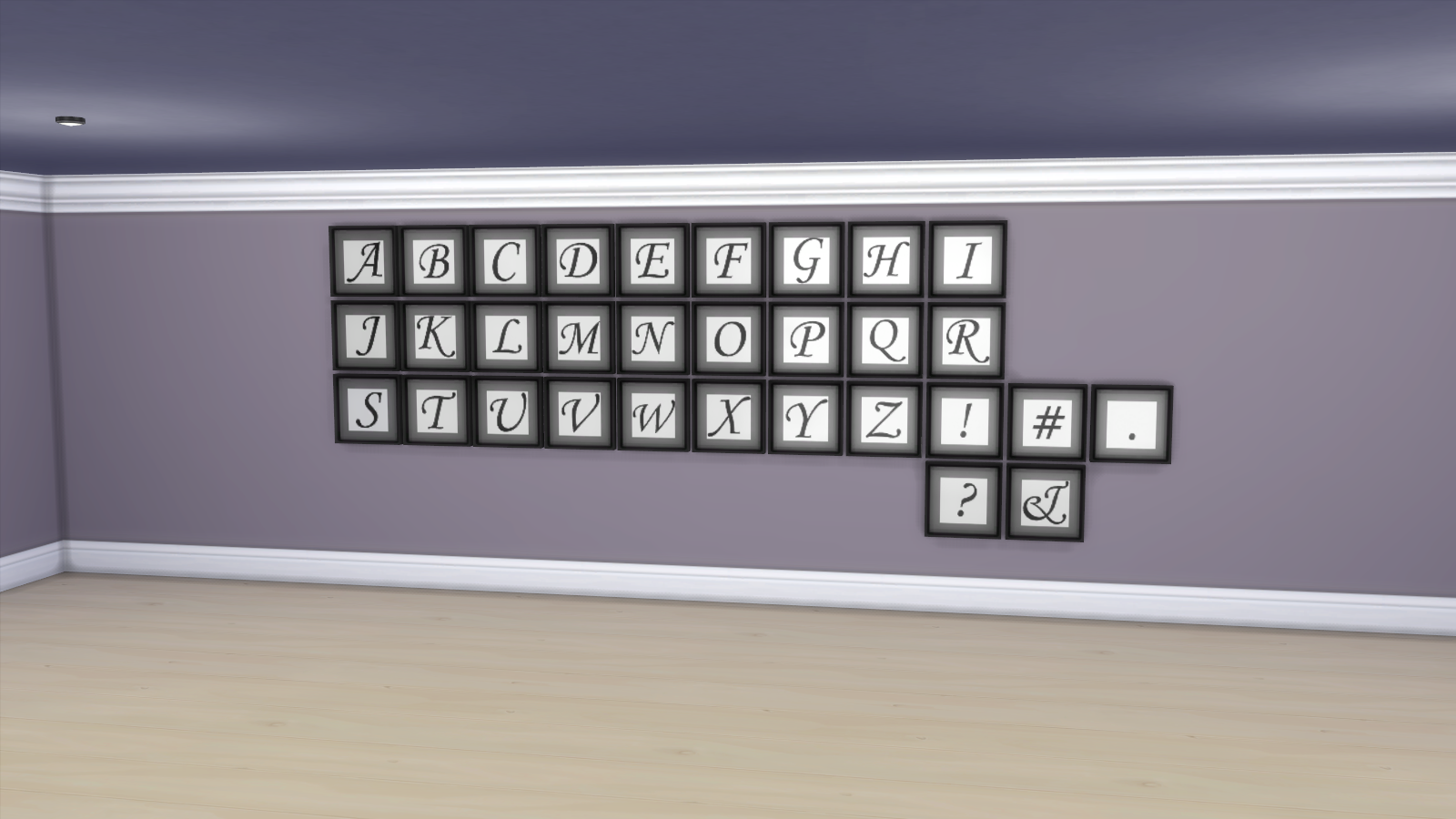 Letter Paintings - Gallery - The Sims 4 Build / Buy - CurseForge