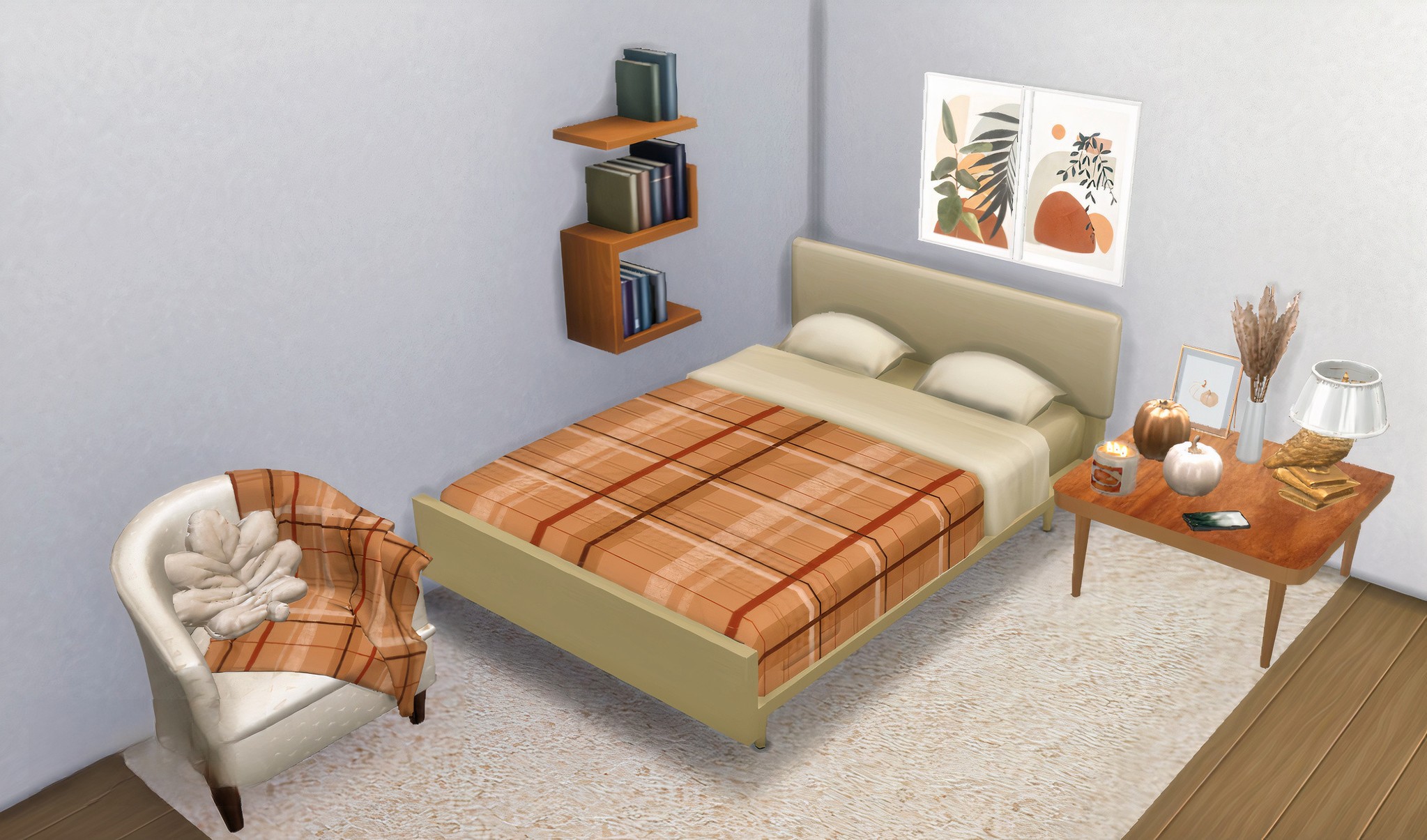 Happy fall bed set - The Sims 4 Build / Buy - CurseForge