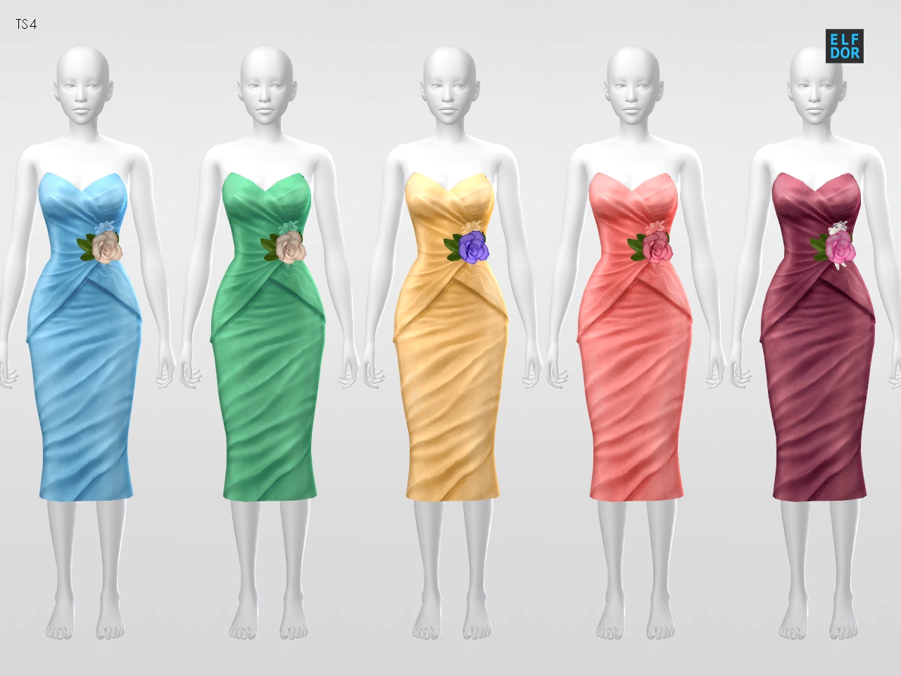 Fashionable Midi Dress - Gallery - The Sims 4 Create a Sim - CurseForge