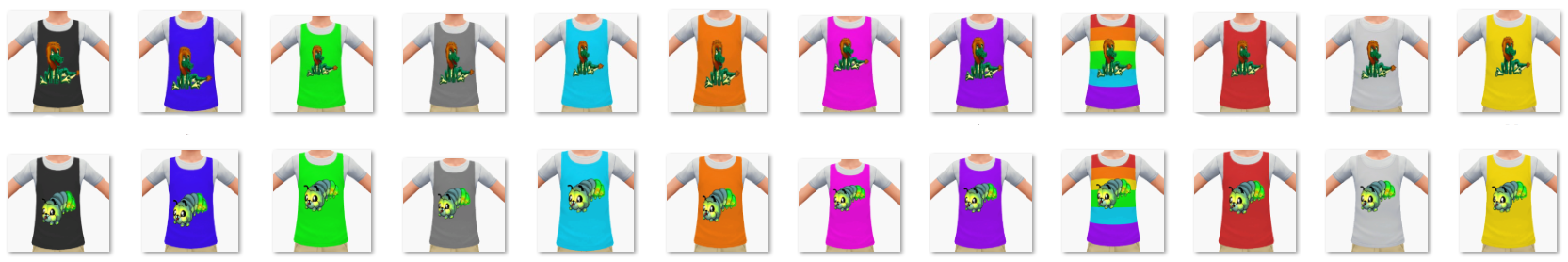 Void Critters - Into The Void TankTop - Gallery - The Sims 4 Create a ...