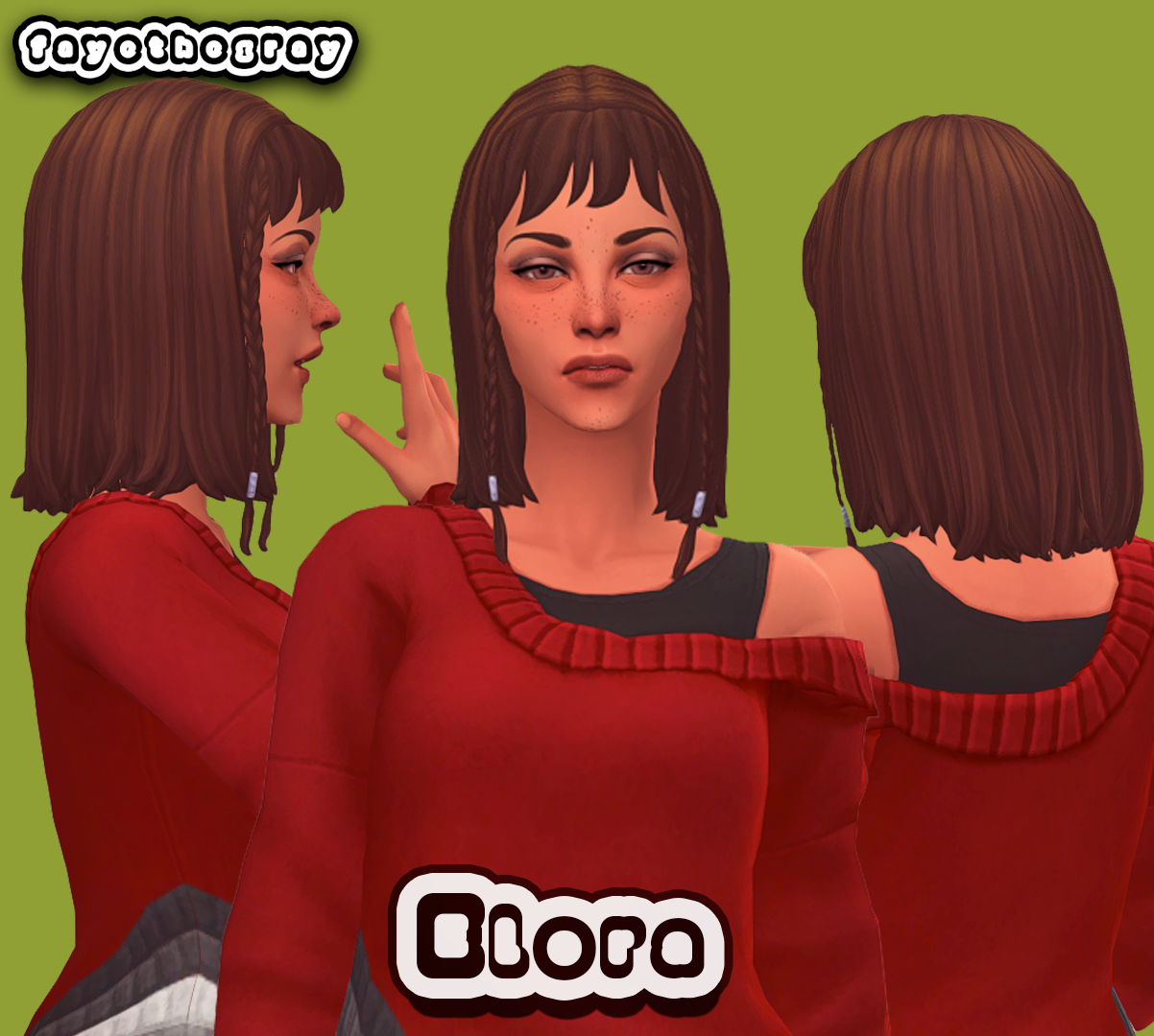 elora, a maxis match hairstyle - The Sims 4 Create a Sim - CurseForge