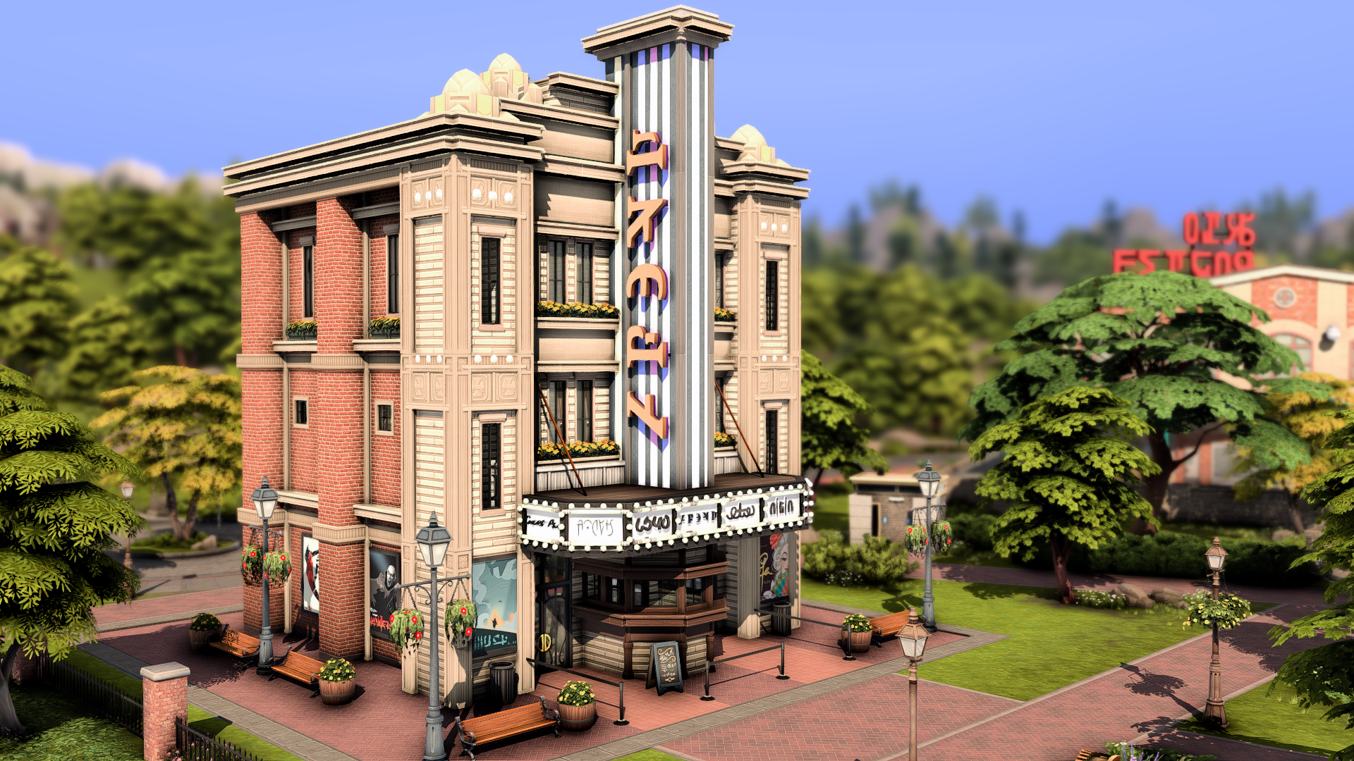 Vintage Movie Theatre (Lounge) - Gallery - The Sims 4 Rooms / Lots ...