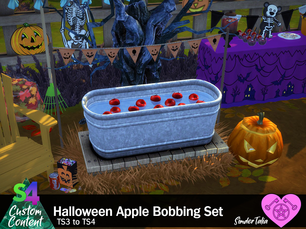 TS3 to TS4 Apple Bobbing Decor Set - Gallery - The Sims 4 Build / Buy ...