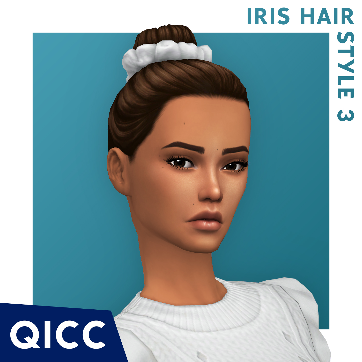 QICC - Iris Hair Style 3 - Gallery - The Sims 4 Create a Sim - CurseForge