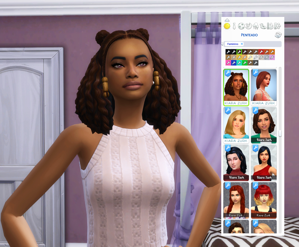 Sabrina Hairstyle - Gallery - The Sims 4 Create a Sim - CurseForge