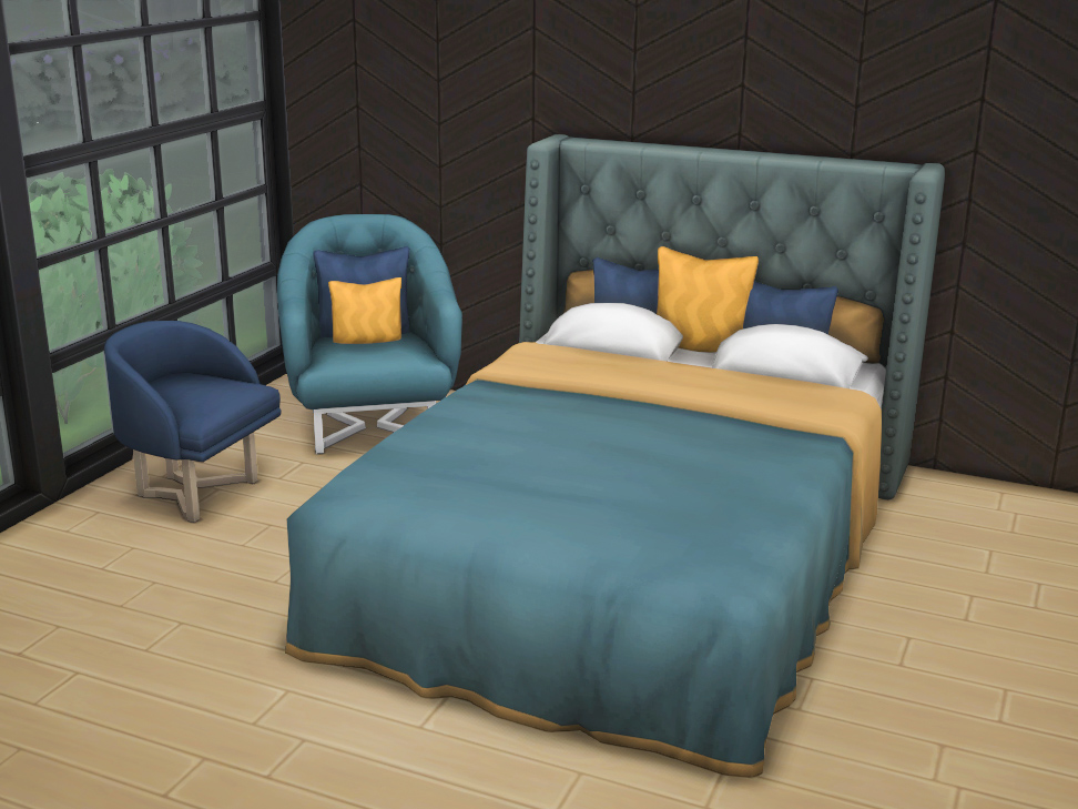 Modern Luxe Kit Bed, Chairs, and Pillow Recolors - Gallery - The Sims 4 ...