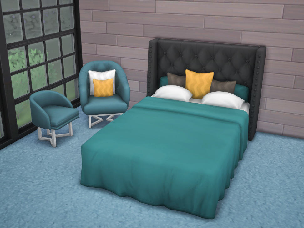 Modern Luxe Kit Bed, Chairs, and Pillow Recolors - Gallery - The Sims 4 ...