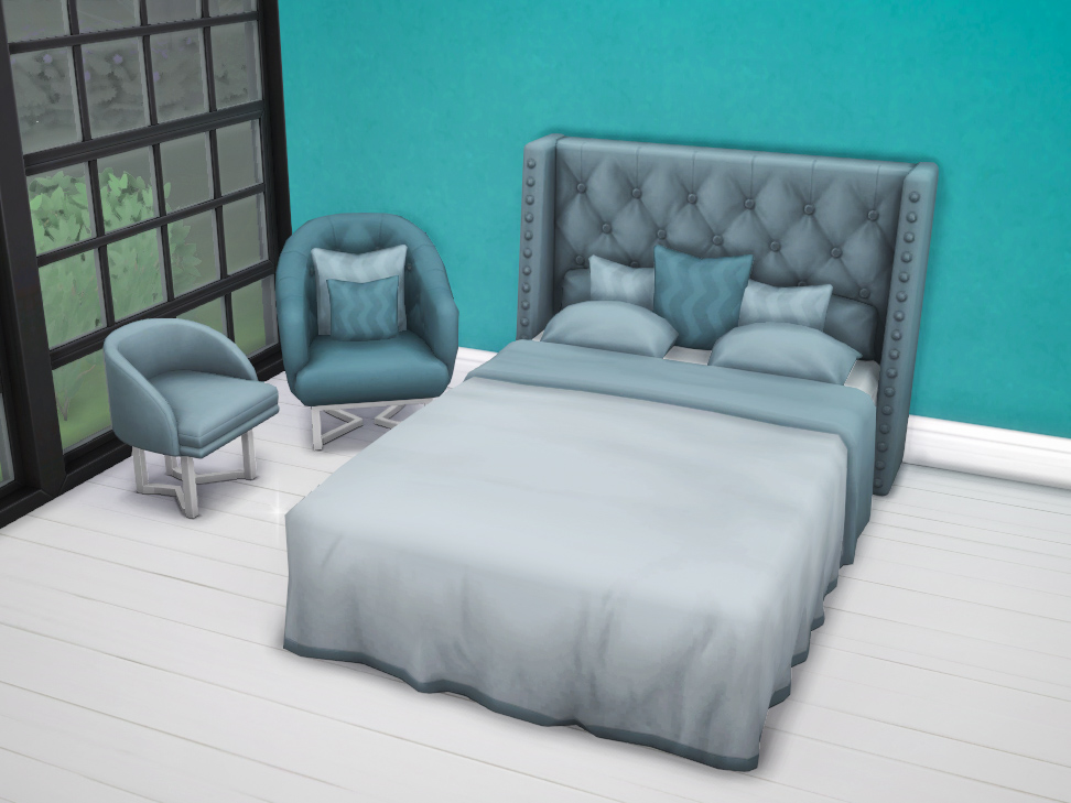 Modern Luxe Kit Bed, Chairs, and Pillow Recolors - Gallery - The Sims 4 ...