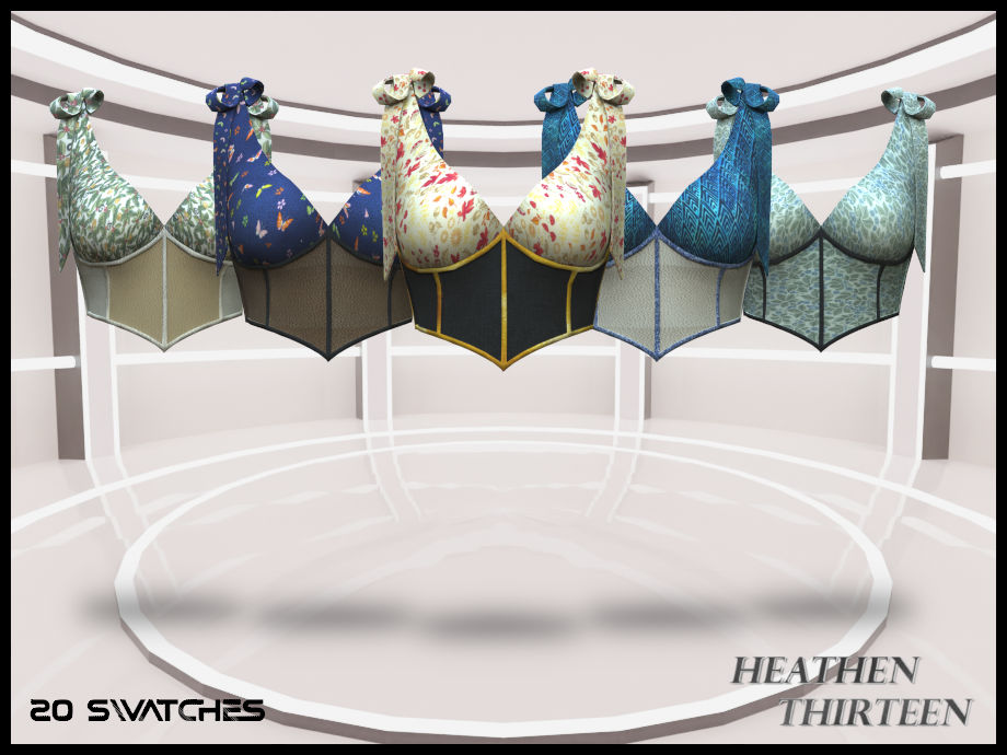 V Neck Tie Strap Halter Corset Top - Gallery - The Sims 4 Create a Sim ...