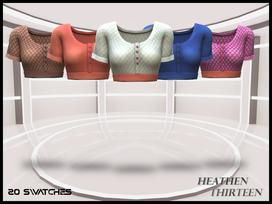 Ribbed Crop Top - Gallery - The Sims 4 Create a Sim - CurseForge