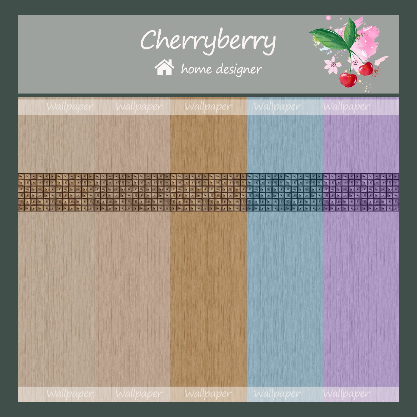 wood-effect wallpaper with pattern - Gallery - The Sims 4 Build / Buy ...