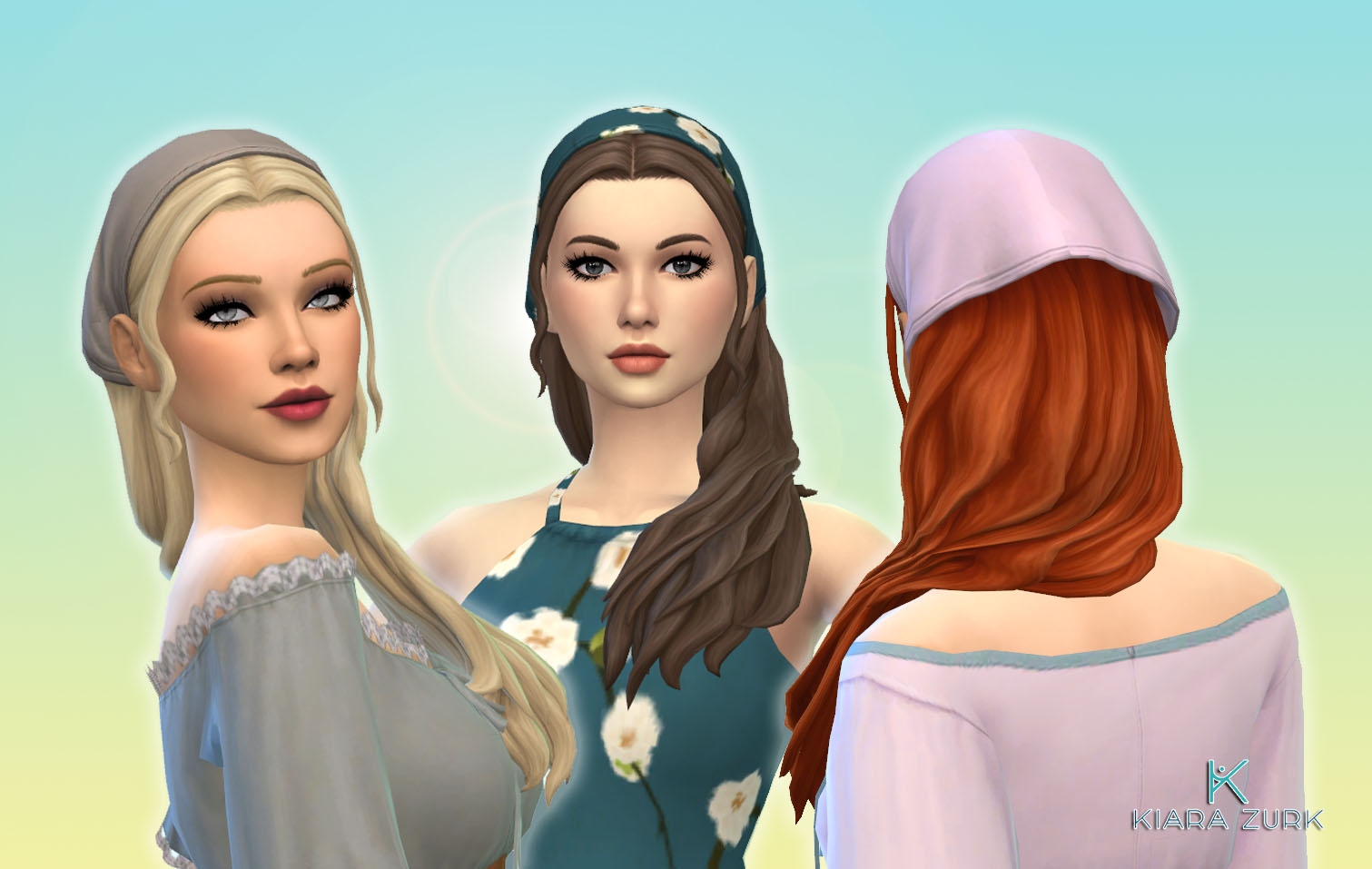 Long Side + Bandana Recolor - Gallery - The Sims 4 Create a Sim ...