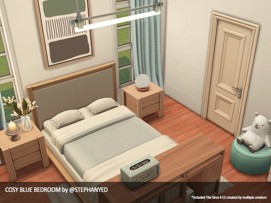 Cosy Blue Bedroom - Gallery - The Sims 4 Rooms / Lots - CurseForge