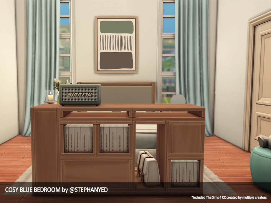 Cosy Blue Bedroom - Gallery - The Sims 4 Rooms / Lots - CurseForge
