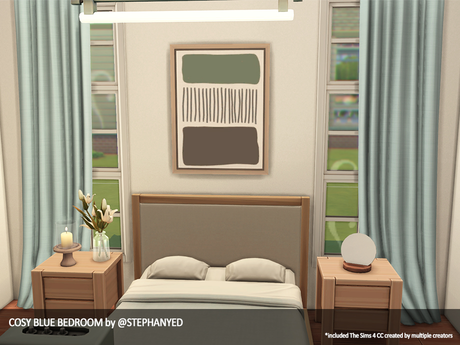 Cosy Blue Bedroom - Gallery - The Sims 4 Rooms / Lots - CurseForge