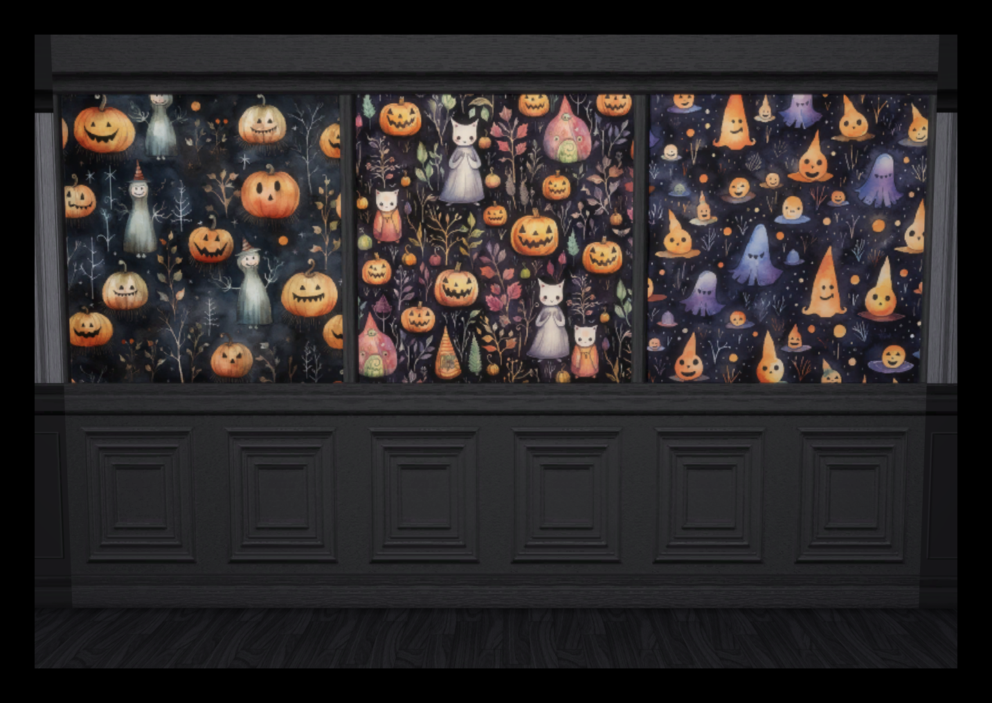 Spooky Paneling - 18 Patterns - Gallery - The Sims 4 Build / Buy ...