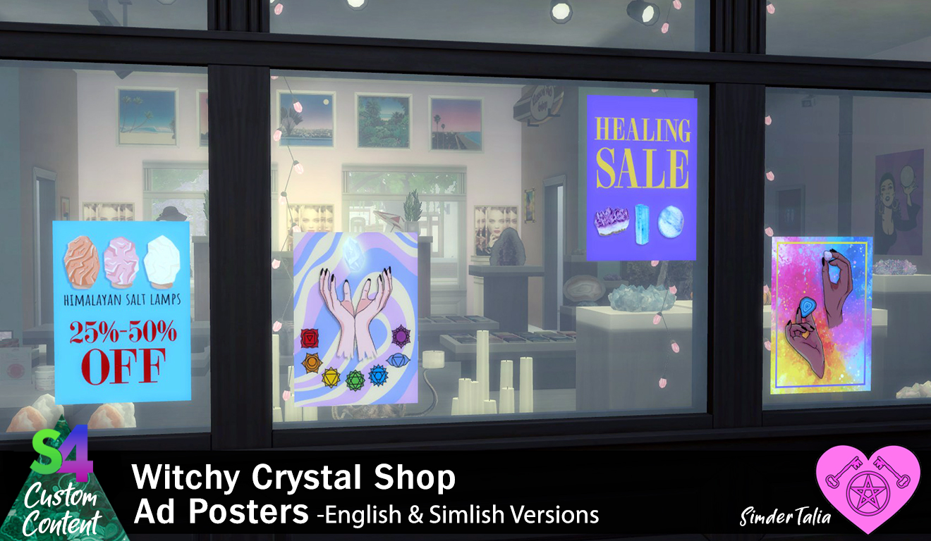 Witchy Shop Ad Posters - Gallery - The Sims 4 Build / Buy - CurseForge