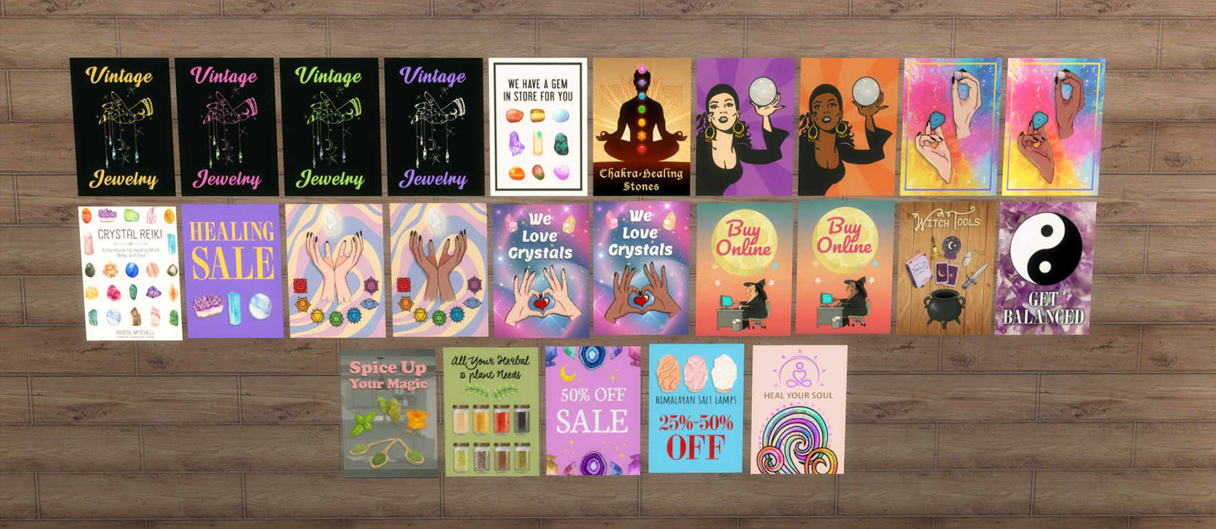 Witchy Shop Ad Posters - Gallery - The Sims 4 Build / Buy - CurseForge