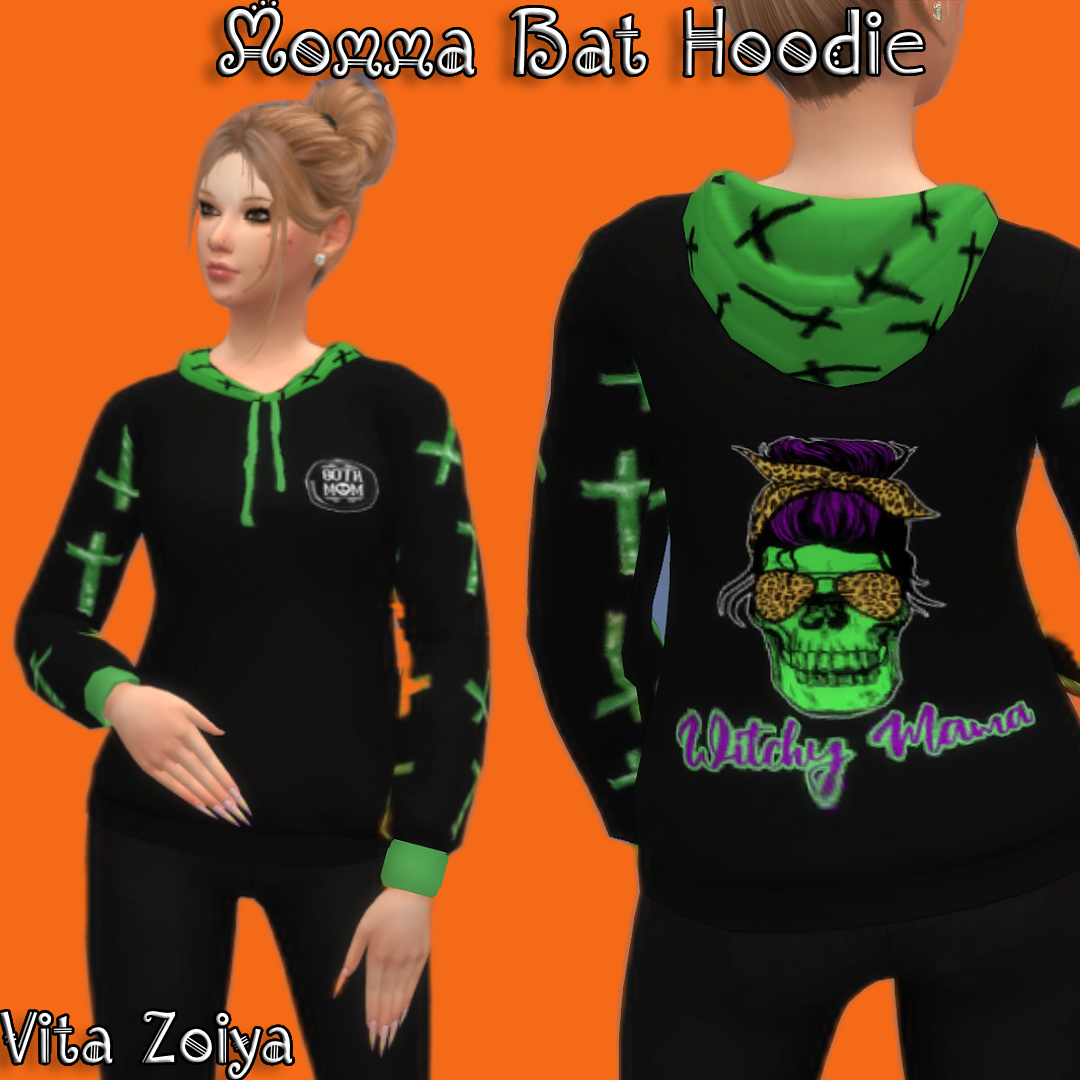 Momma Bat Hoodie - Gallery - The Sims 4 Create a Sim - CurseForge
