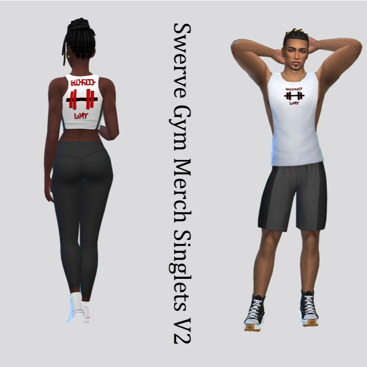 Swerve Gym Uniforms and Merch - Gallery - The Sims 4 Create a Sim ...