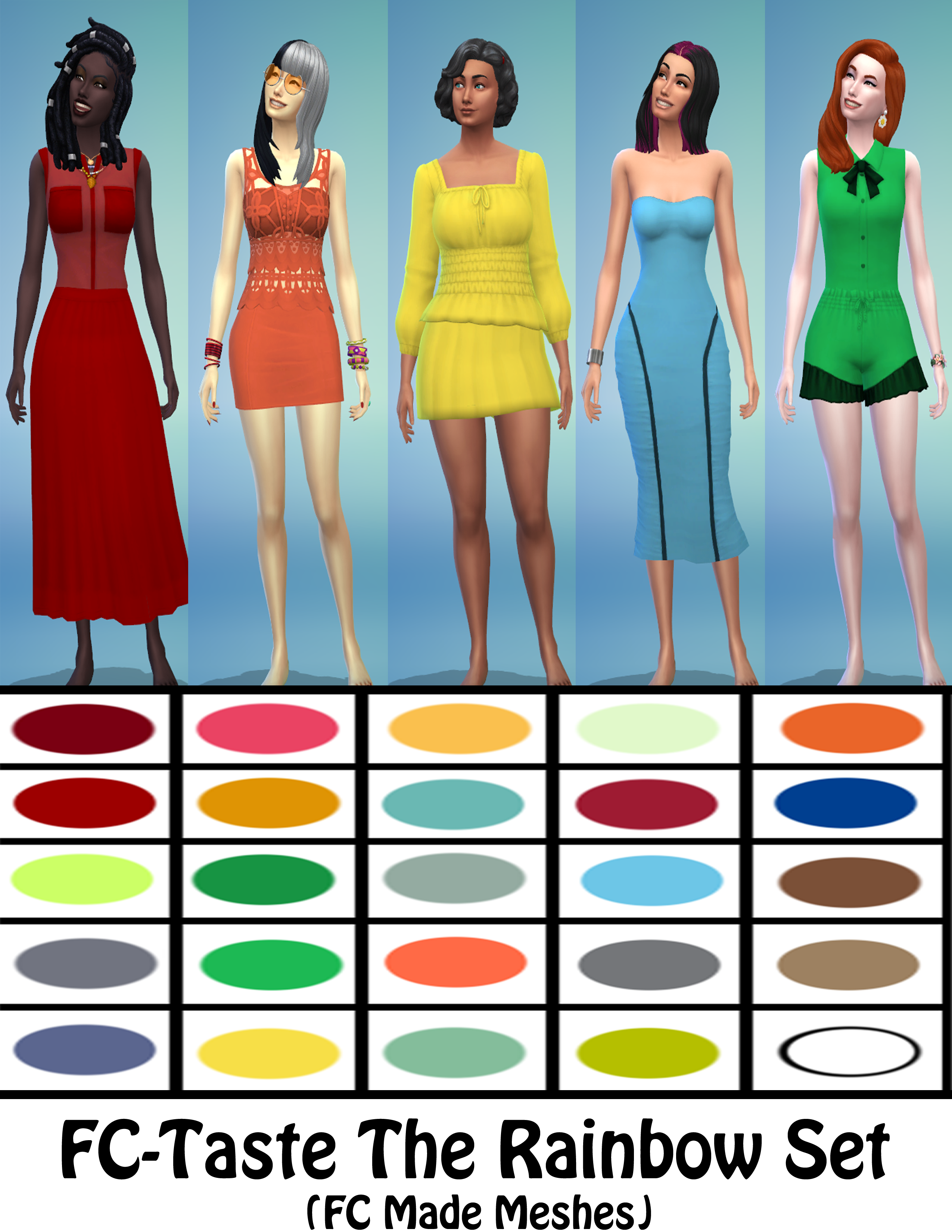 FC-Taste the Rainbow Set-Saucy Polly Pocket - Gallery - The Sims 4 ...