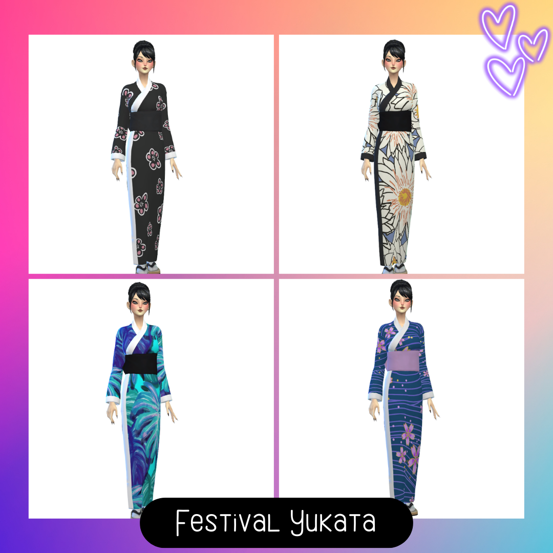 [JBTN] Festival Yukata (F) - Gallery - The Sims 4 Create a Sim - CurseForge