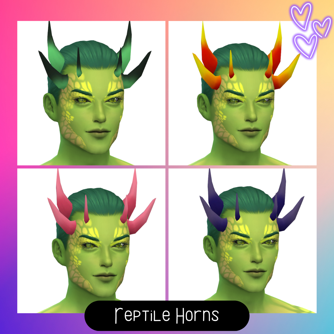 [JBTN] Reptile Horns - Gallery - The Sims 4 Create a Sim - CurseForge