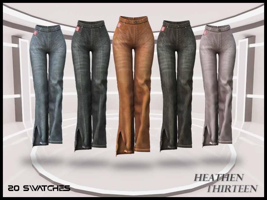High Waist Side Slit Skinny Jeans - Gallery - The Sims 4 Create a Sim ...